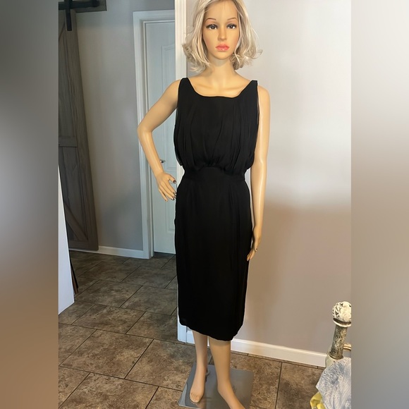 Miss Elliette | Dresses | Miss Elliette Black Chiffon 95s Sleeveless ...